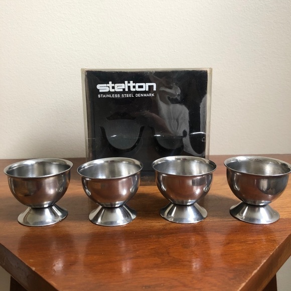 Dining | Vintage Stelton Stainless Steel Egg Cups | Poshmark